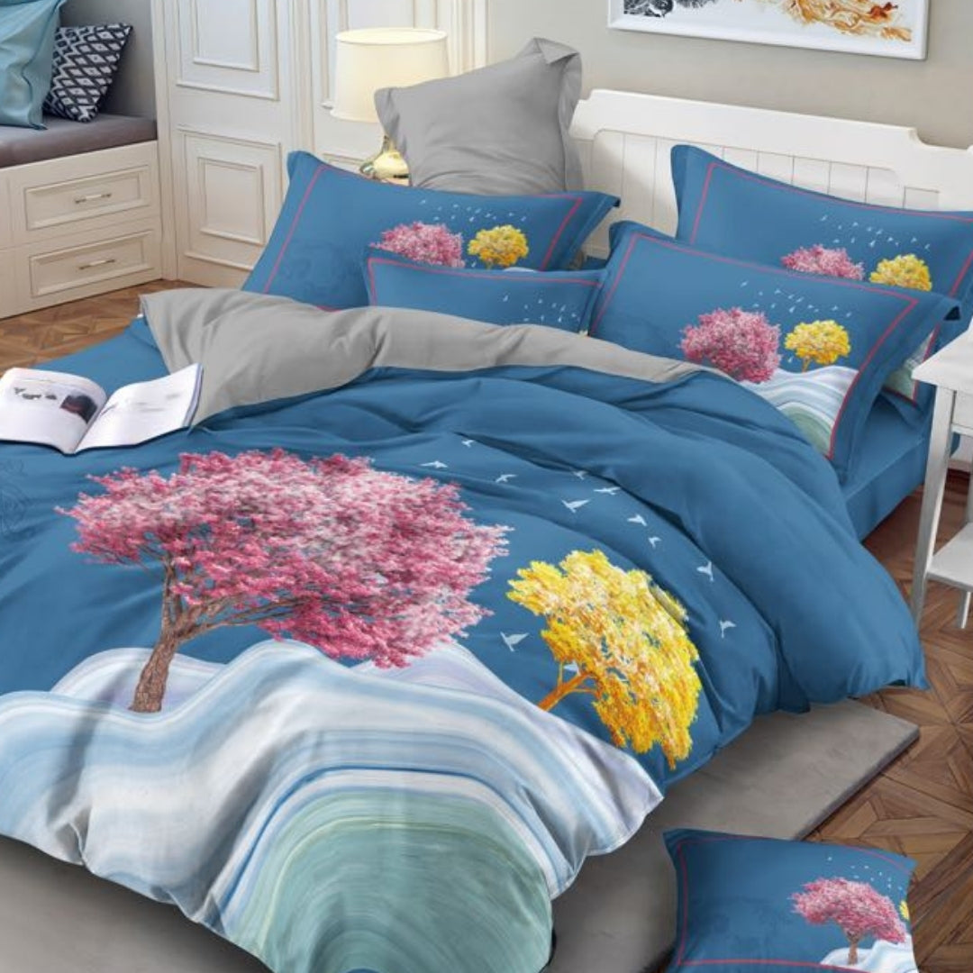 Roman Collection King Size Bed Sheet Set with Pillow Covers for Double ...
