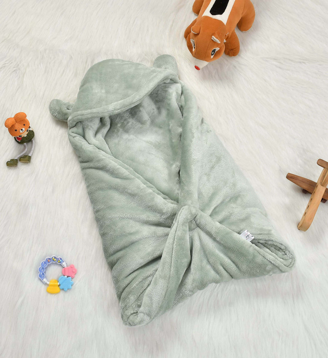 Florida All Season Hooded Baby Blanket Swaddler Wrapper Flannel Soft a ...
