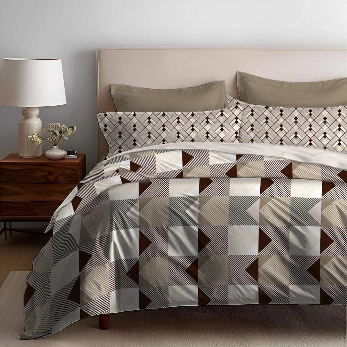 Reeva Bed Sheet Set with Pillow Covers for Double Bed by Florida ...
